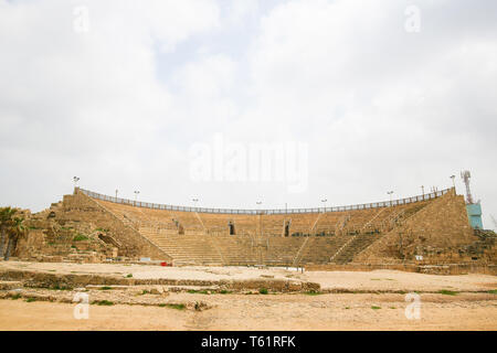 Israel, Caesarea (Caesarea Maritima), ancient city, national park ...