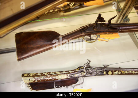 A Dutch Type III musket made between 1750 and 1770 which fired the ...