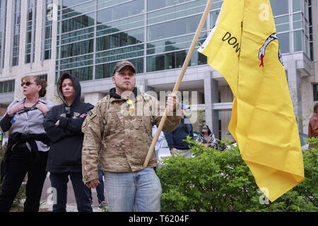 Indianapolis, Indiana, USA. 27th Apr, 2019. Members of the AAF III ...