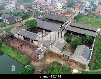 Nanchang. 28th Apr, 2019. Aerial photo taken on April 28, 2019 shows ...