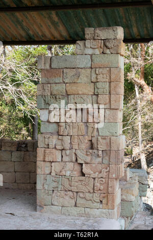 Copan Honduras - Sculptures from the tomb of King Yas Pasaj Chan Yopaat ...