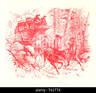 Stagecoach with four horses Stock Photo - Alamy