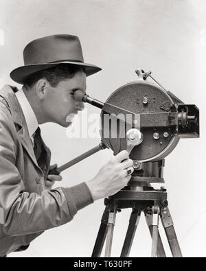 Old-time Hollywood movie camera inside the Hollywood/Vine Metro subway ...