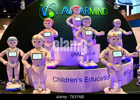 AvatarMind's iPal cute, humanoid, real robot for kids, elder care on display at the CES ...