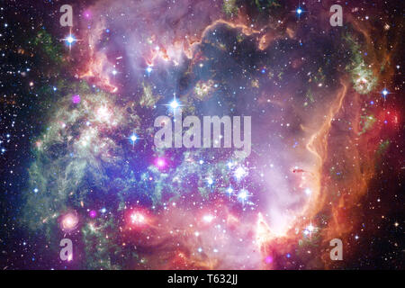 Awesome beautiful nebula somewhere in outer space. Elements of this ...