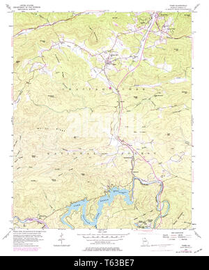 Tiger, Georgia, map 1957, 1:24000, United States of America by Timeless ...