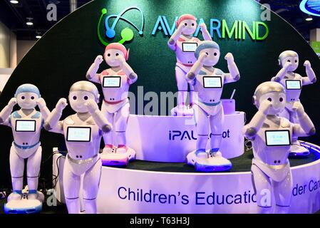 AvatarMind's iPal cute, humanoid, real robot for kids, elder care on display at the CES ...