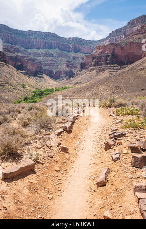 Dirt track leading to Plateau Point viewpoint at Grand Canyon National ...