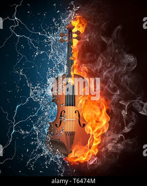 Red Smoke on the Water Stock Photo - Alamy