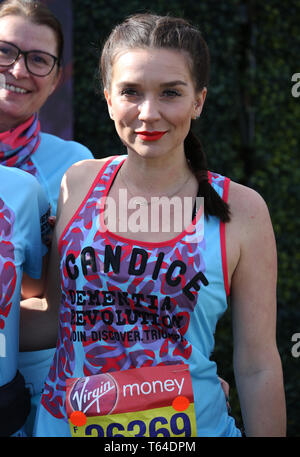 Candice Brown at the Virgin Money London Marathon 2019 Stock Photo - Alamy