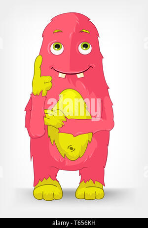 Funny Monster. Thinking Stock Photo - Alamy
