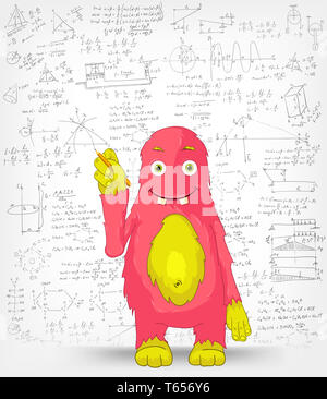 Funny Monster. Writer Stock Photo - Alamy