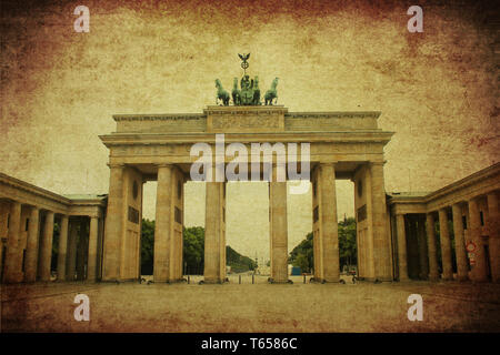 Berlin, Germany:The Brandenburg Gate / Brandenburger Tor. Nazi party ...