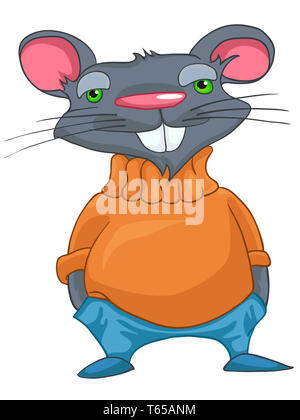 Cartoon Character Rat Stock Photo - Alamy
