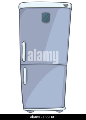 Cartoon Home Kitchen Refrigerator Stock Photo - Alamy
