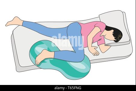 Pregnancy labor position with peanut ball w 2 nurses in attendance ...