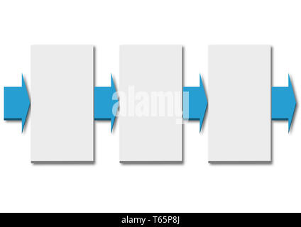 Timeline infographics template with arrows, flowchart, workflow or ...