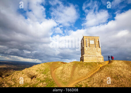 Bredon Tower on Bredon Hill, Kemerton, Pershore, Worcestershire England ...