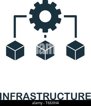 Infrastructure icon. Simple element from team building collection. Creative Infrastructure icon ...