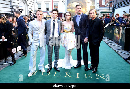 Patrick Gibson Left Anthony Boyle Nicholas Hoult And Tom Glynn