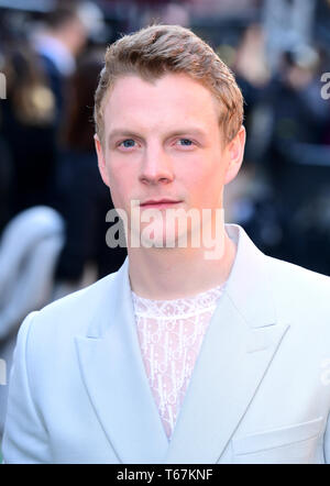 Patrick Gibson attends the UK Premiere of 'Tolkien' at the Curzon ...