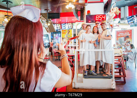 The Heart Attack Grill gladly serves up the infamous Octuple Bypass ...