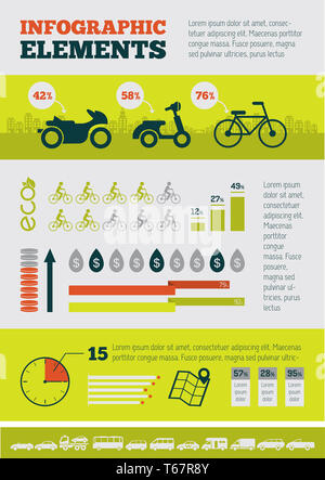 ecology nature environment infographic with tree bar chart concept for ...