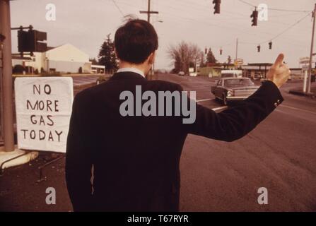Gas Shortage, 1973 Stock Photo - Alamy