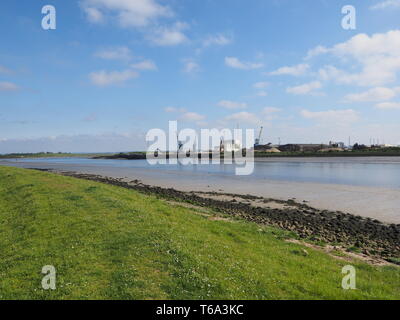 Elmley, Kent, UK. 30th April, 2019. UK Weather: sunny in Elmley, Kent ...