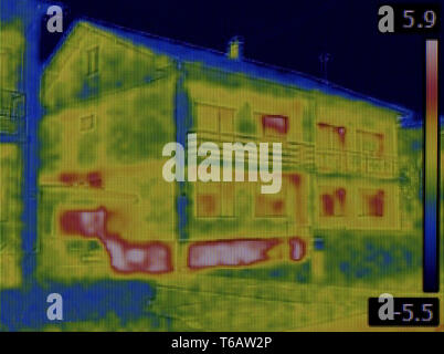 Facade Infrared Leak Stock Photo - Alamy