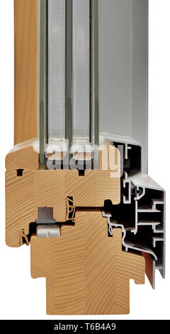 Cross Section of Window Cutout Stock Photo - Alamy