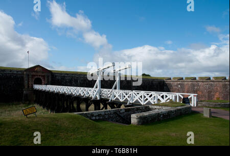 Drawbridge at Fort George, Scotland Stock Photo - Alamy