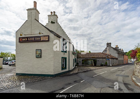 The Red Lion Inn in NTS town The Royal Burgh of Culross Fife Scotland ...