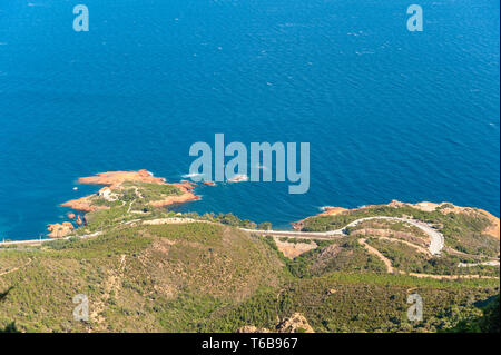 View from Pic du Cap Roux in the Massif de l'Esterel, Antheor, Var ...