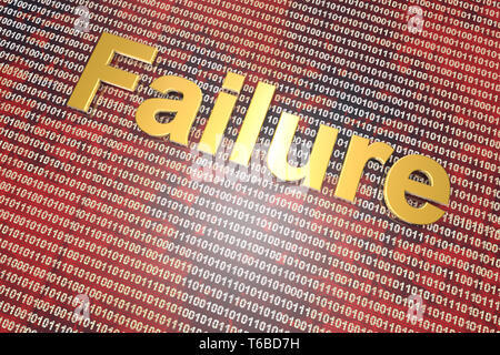 Digital Failure. 3D rendered background Stock Photo - Alamy
