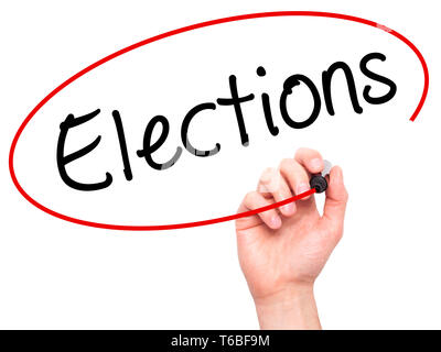 Hand writing sign Poll. Conceptual photo Record of the number of votes ...