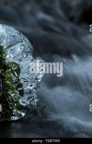 Frozen German stream Stock Photo - Alamy