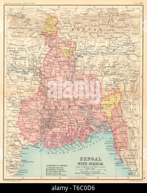 'Bihar & Orissa'. British India provinces. Odisha Jharkhand 1931 old ...