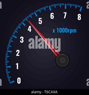 RPM gauge clipart, illustration vector Stock Vector Image & Art - Alamy