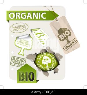 Collection of Eco Labels and Stickers Stock Vector Image & Art - Alamy