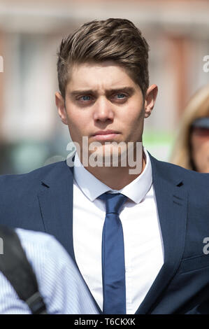 Alex Hepburn, 23, arrives for sentencing at Hereford Crown Court, with ...