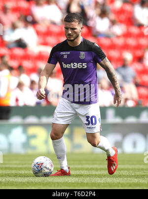 Stoke City's Tom Edwards prior to kick-off Stock Photo - Alamy