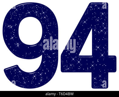 Roman numeral 94, ninety four, star sky texture imitation, isolated on ...