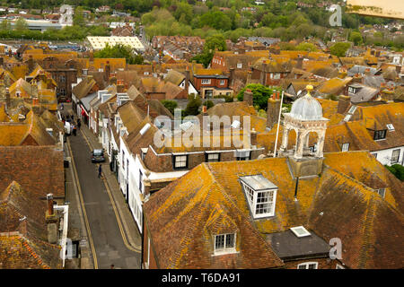 Views of Rye UK from the church tower Stock Photo - Alamy