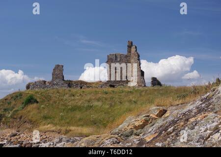 Remains of Newark Castle and Dovecot on the Cliffs by St Monans on a ...
