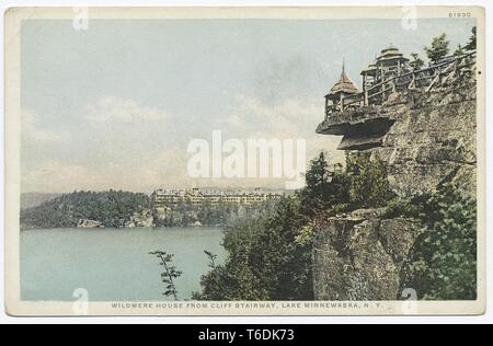The Wildmere House and Cliff House, Lake Minnewaska Stock Photo - Alamy
