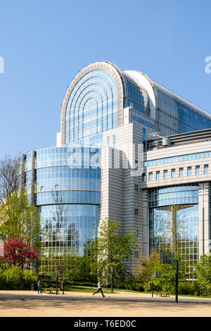 Eastern facade of the Paul-Henri Spaak building, seat of the hemicycle ...