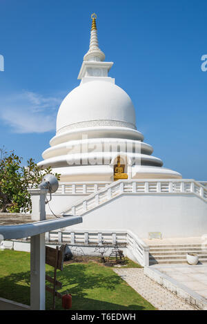 Viewing platform and Stupa of the Japanese Peace Pagoda on top of the ...
