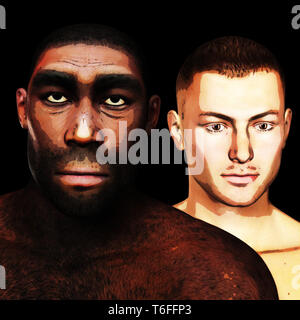 Digital 3D Illustration of a Homo Erectus Stock Photo - Alamy