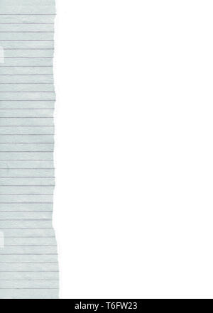Ripped lined paper background Stock Photo - Alamy